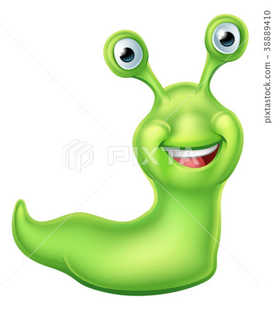 Slug Cartoon Character - Stock Illustration [38889410] - PIXTA
