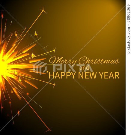 Merry Christmas and Fire, Vector Illustration-插圖素材 [38902369] - PIXTA圖庫