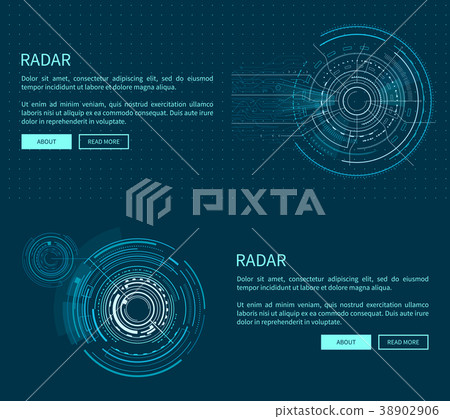 Radar Layout with Many Figures Vector Illustration-插圖素材 [38902906 ...