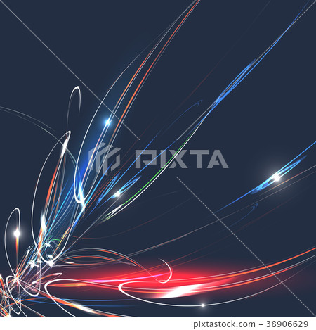 Vector abstract form. Glow effect concept - Stock Illustration ...