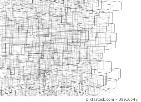 Vector abstract boxes background - Stock Illustration [38916548] - PIXTA