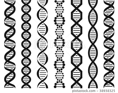 DNA set, seamless pattern. - Stock Illustration [38938325] - PIXTA