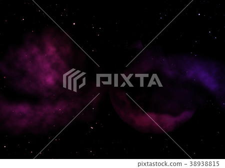 Small part of an infinite star field. 3D rendering - Stock Illustration ...