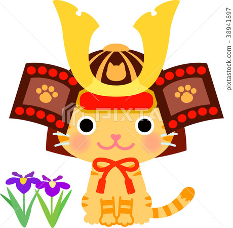 A cat wearing a May doll's bag - Stock Illustration [38941897] - PIXTA
