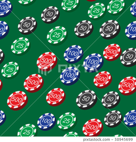 Poker Chips Seamless Pattern - Stock Illustration [38945699] - PIXTA