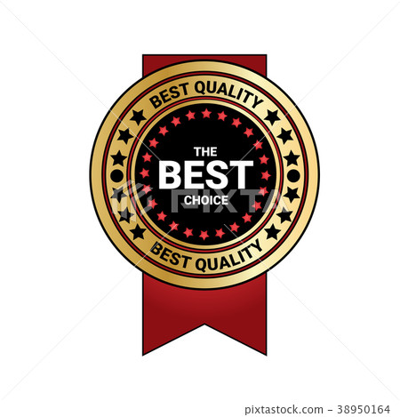 Best Choice And Quality Medal Golden Seal With Red - Stock Illustration ...