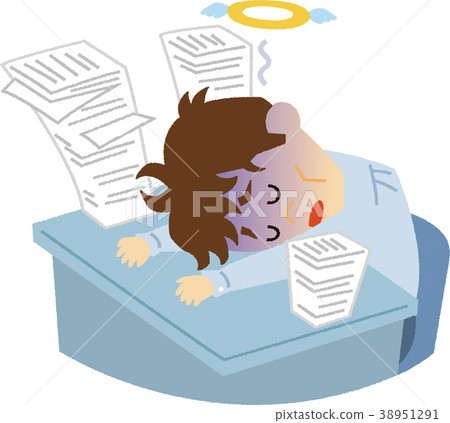 Illustration material overwork death - Stock Illustration [38951291 ...