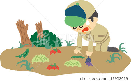Illustration material Natural disaster (damage... - Stock Illustration ...