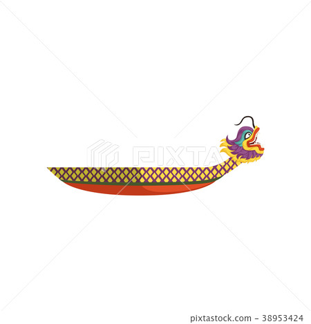 Dragon Boat, colorful symbol of Chinese - Stock Illustration [38953424 ...