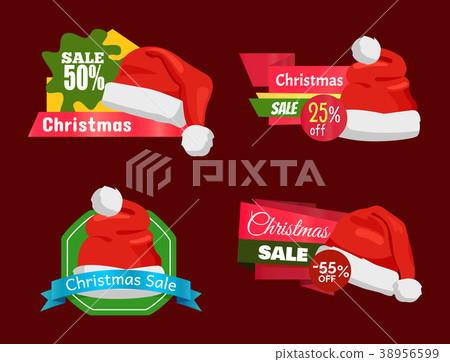 Set of Premium Quality Half Price Promo Cards - Stock Illustration ...