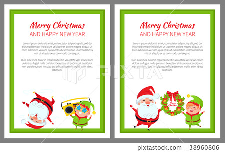 Merry Christmas Fun and Joy Vector Illustration - Stock Illustration ...