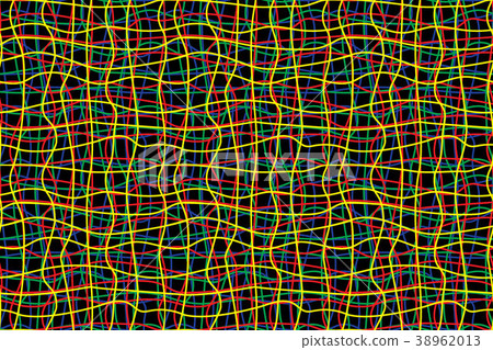 Intricate colored wires abstract seamless pattern - Stock Illustration ...