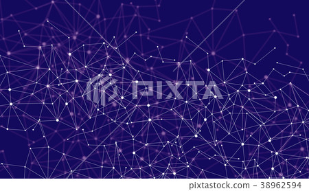 Abstract technology geometric polygonal lines - Stock Illustration ...