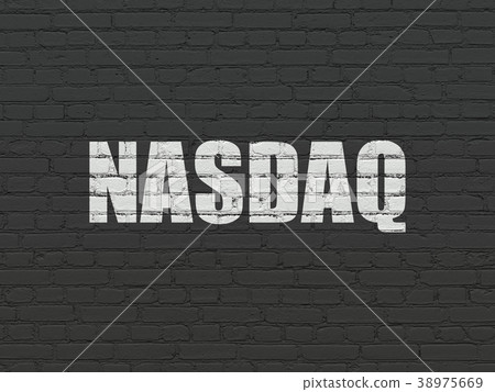 Stock market indexes concept: NASDAQ on wall - Stock Illustration ...