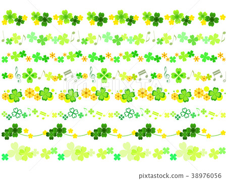Clover decorative line - Stock Illustration [38976056] - PIXTA