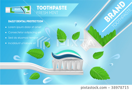Realistic Detailed 3d Whitening Toothpaste and - Stock Illustration ...