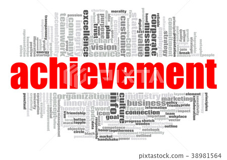 Achievement word cloud - Stock Illustration [38981564] - PIXTA
