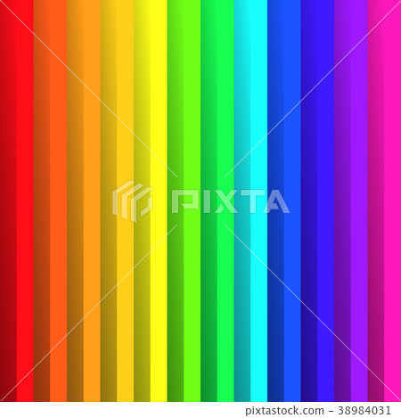 Folded paper in colors of rainbow spectrum. With - Stock Illustration ...