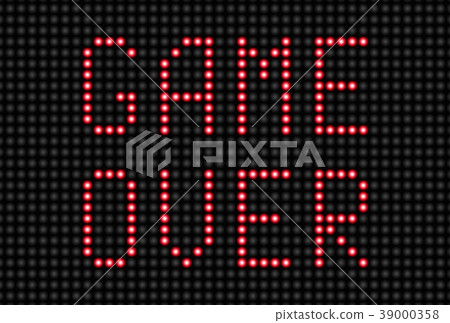 Game Over Message - Stock Illustration [39000358] - PIXTA