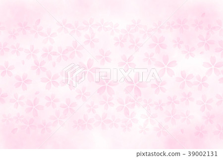 Cherry blossom flower spring pink background - Stock Illustration ...