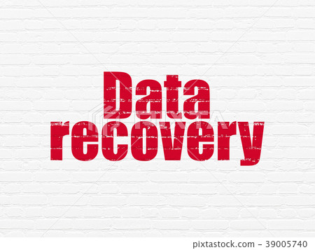 Data concept: Data Recovery on wall background - Stock Illustration ...