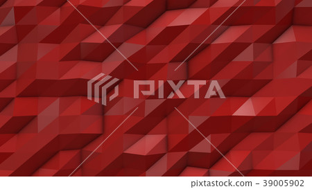 Red abstract low poly triangle background - Stock Illustration ...