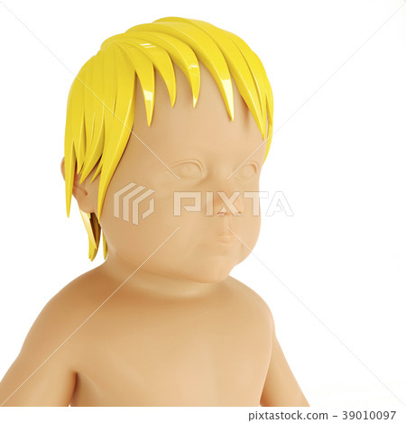 child with golden hair - Stock Illustration [39010097] - PIXTA