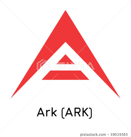 Ark (ARK). Vector illustration crypto coin icon o - Stock Illustration ...