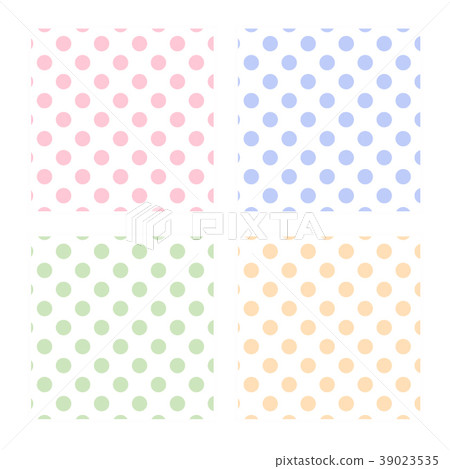 Dot Large 4 colors - Stock Illustration [39023535] - PIXTA