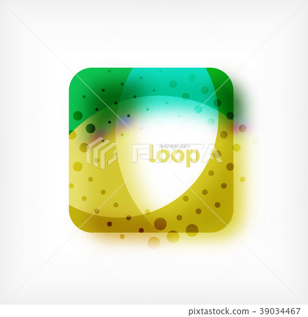 Vector square loop business symbol, geometric icon-插圖素材 [39034467 ...
