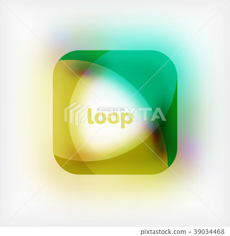 Vector square loop business symbol, geometric icon - Stock Illustration ...
