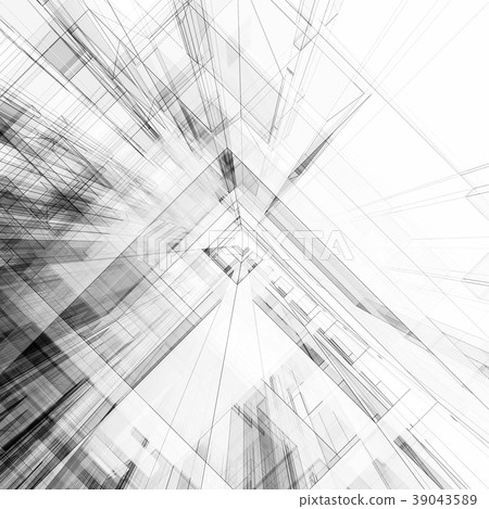 Abstract architecture 3d rendering - Stock Illustration [39043589] - PIXTA