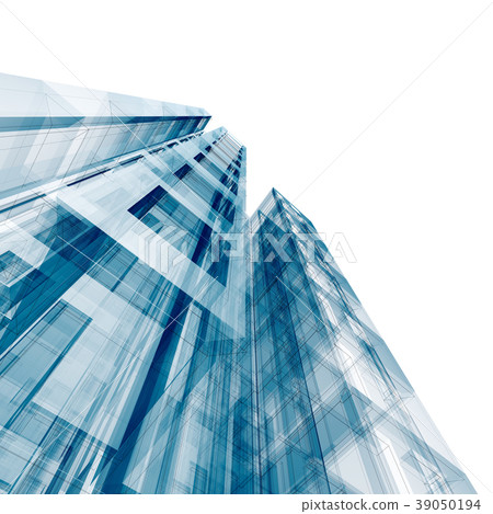 Concept building 3d rendering - Stock Illustration [39050194] - PIXTA