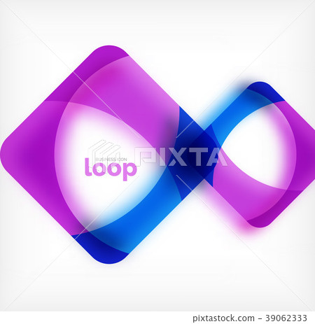 Vector square loop business symbol, geometric icon - Stock Illustration ...