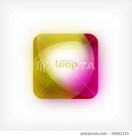 Vector square loop business symbol, geometric icon - Stock Illustration ...