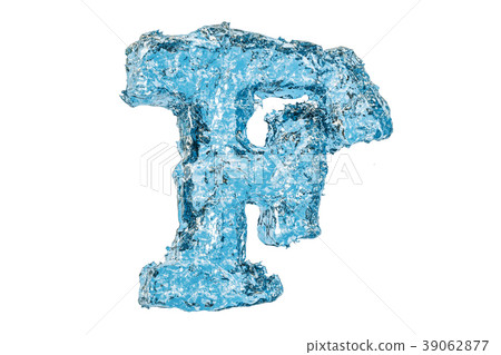 Water letter F, 3D rendering - Stock Illustration [39062877] - PIXTA
