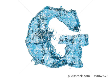 Water letter G, 3D rendering - Stock Illustration [39062878] - PIXTA