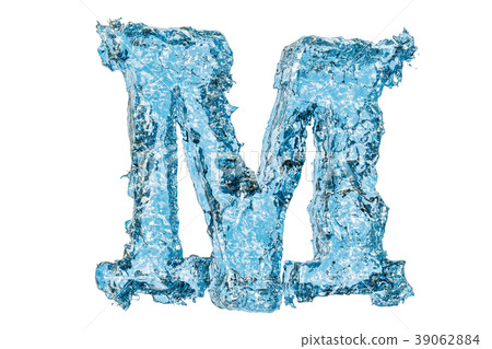 Water letter M, 3D rendering - Stock Illustration [39062884] - PIXTA