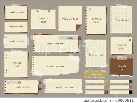 Retro notepad - Stock Illustration [39069611] - PIXTA