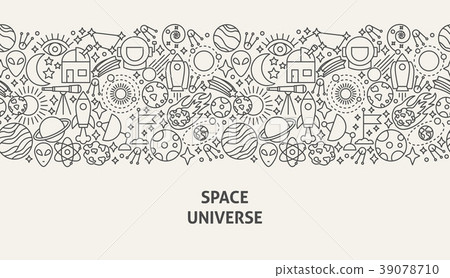 Space Universe Banner Concept - Stock Illustration [39078710] - PIXTA