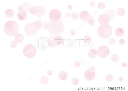 Watercolor style pink fluffy dots - Stock Illustration [39096554] - PIXTA