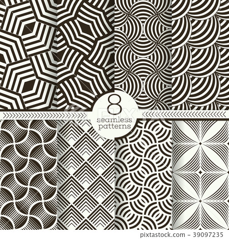 Set of vector seamless patterns - Stock Illustration [39097235] - PIXTA