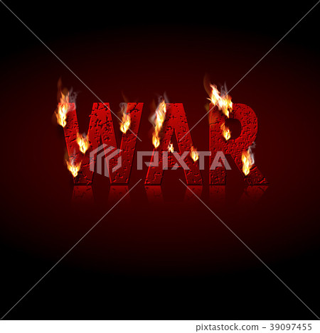 The burning word - Stock Illustration [39097455] - PIXTA