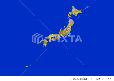 Map of the Japanese Archipelago - Stock Illustration [39109862] - PIXTA
