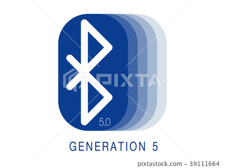 bluetooth 5 vector icon - Stock Illustration [39111664] - PIXTA