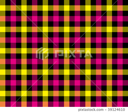 Gun Club Check-Red, Black and Yellow - Stock Illustration [39124610 ...