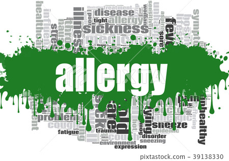 Allergy word cloud design - Stock Illustration [39138330] - PIXTA