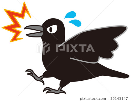 Surprised face crow - Stock Illustration [39145147] - PIXTA