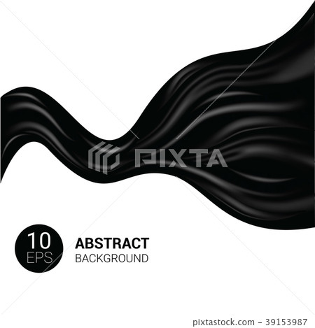 Silk vector black silky fabric and elegant dark - Stock Illustration ...