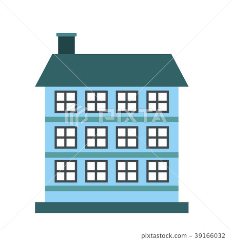 Three-storey house icon - Stock Illustration [39166032] - PIXTA
